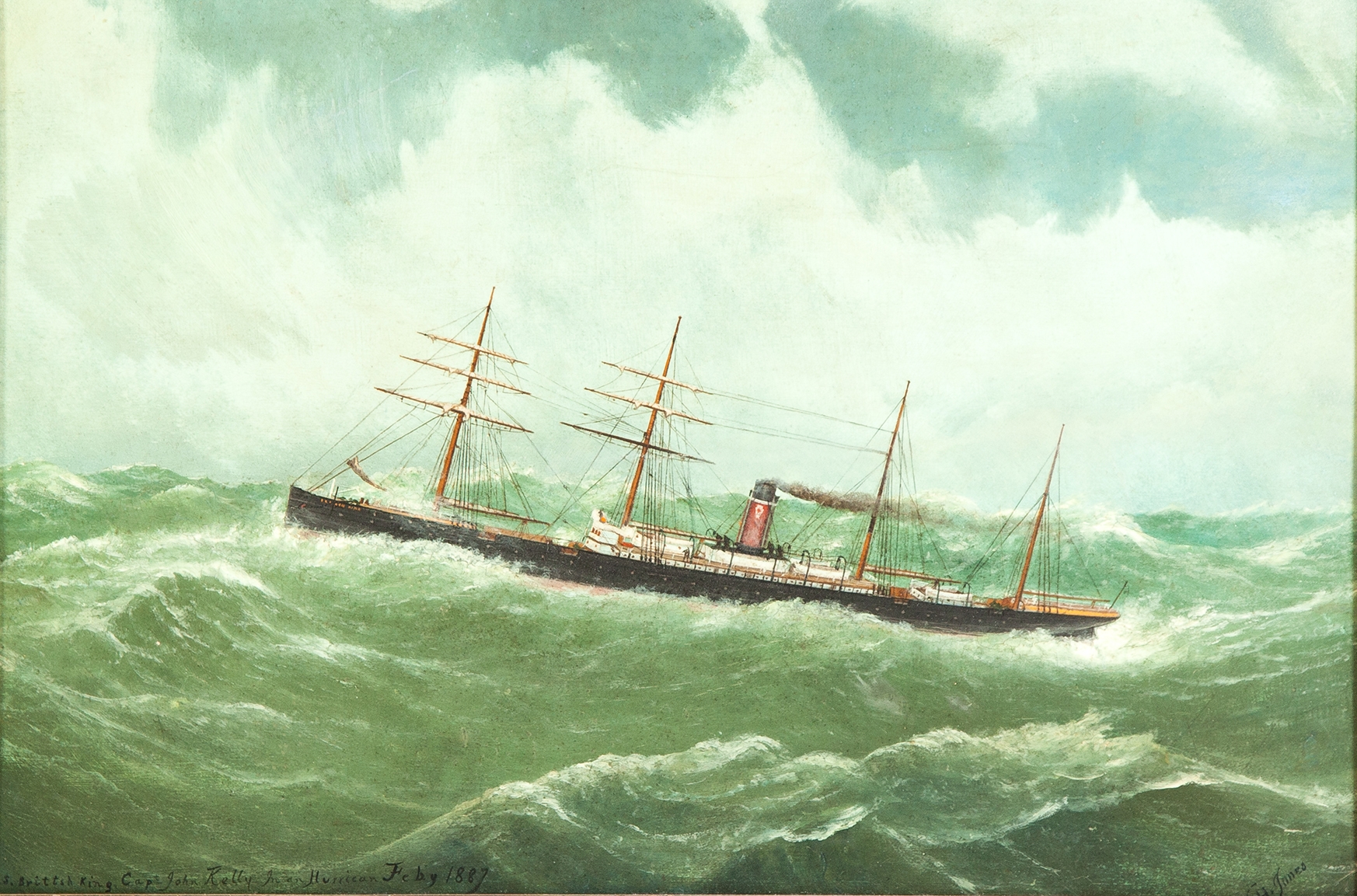 W. H. Jones | SHIP SS BRITISH KING (1887) | MutualArt