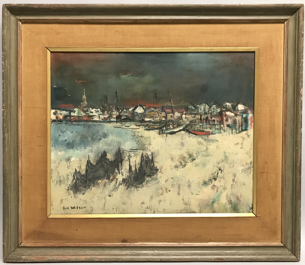 Sol Wilson | Beach with Nets | MutualArt