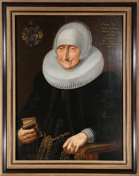 Nicolaes Eliasz. Pickenoy | Portrait of Anna Bre (At Age 76) (1637 ...