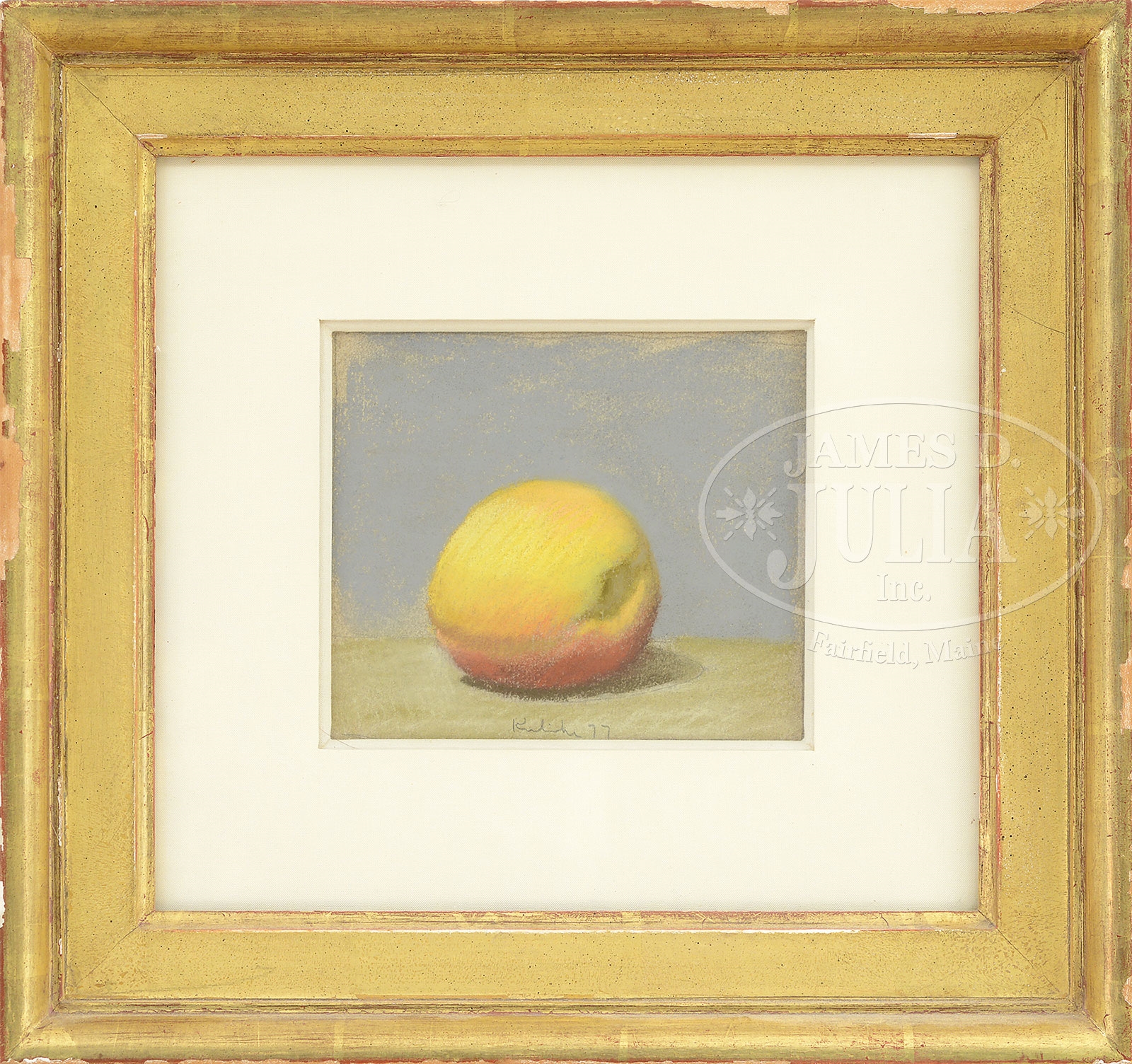 Robert Kulicke | TWO FRUIT STILL LIFES OF PEACHES | MutualArt