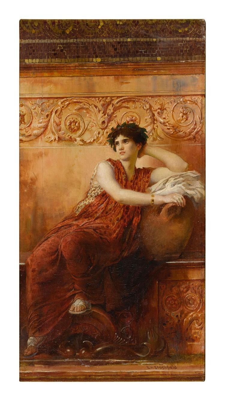 Edwin Howland Blashfield | The Roman Pose | MutualArt