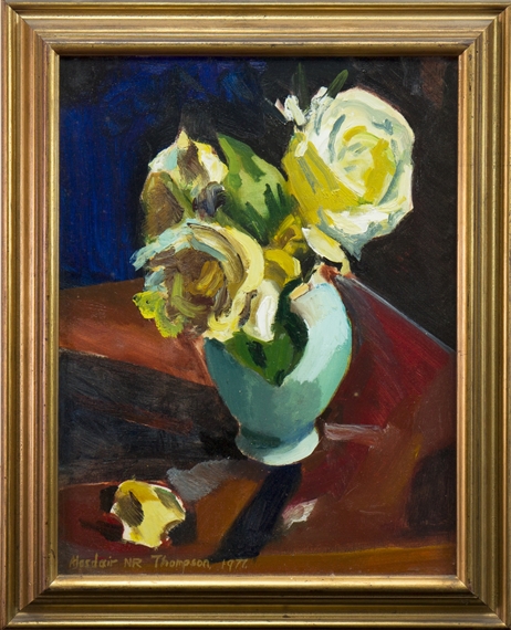 Ally Thompson | STILL LIFE WITH YELLOW ROSES (1977) | MutualArt