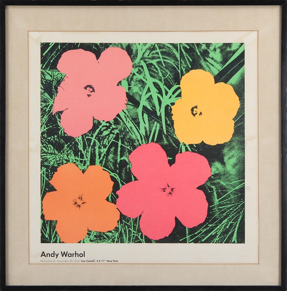 Andy Warhol | Flowers, Leo Castelli Gallery exhibition poster (1964 ...