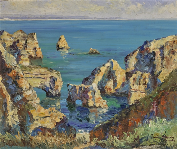 Moreira Aguiar | A rocky seascape | MutualArt