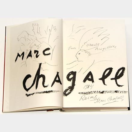 Marc Chagall | Marc Chagall Monograph with Original Drawing (1974 ...