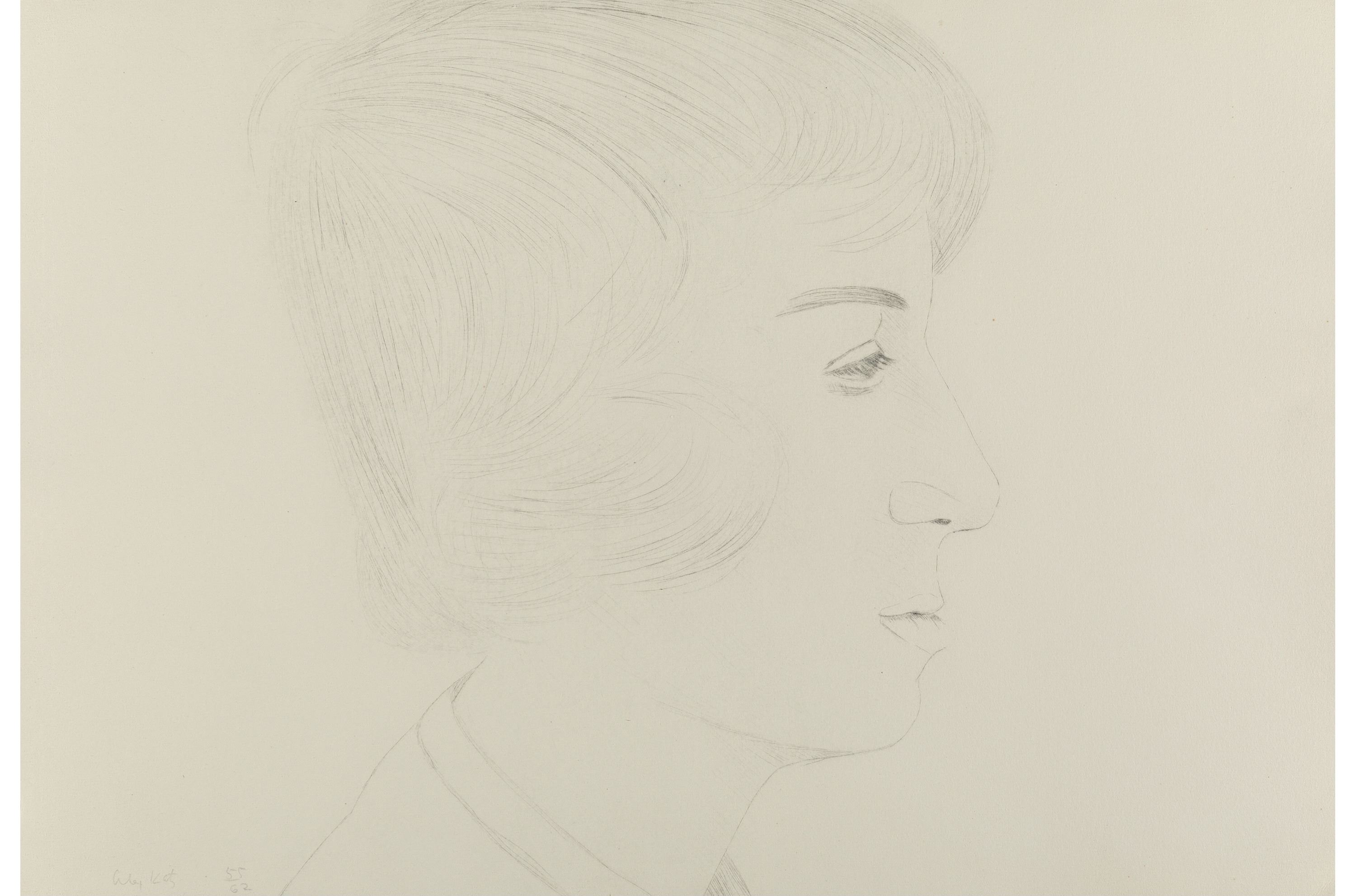 Alex Katz | Profile of Vincent (1974) | MutualArt
