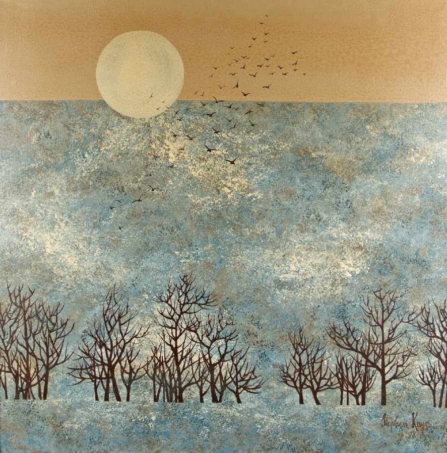 Stephen Kaye | Abstract landscape with trees | MutualArt