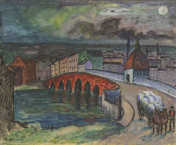 Marianne von Werefkin | Church in a Mountain Landscape (1920) | MutualArt