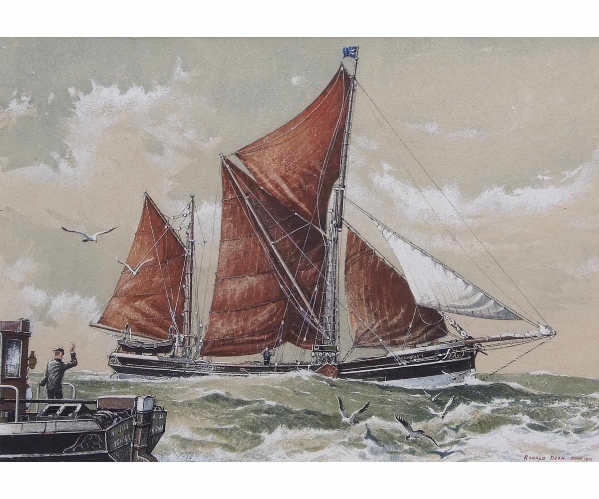 Ronald Dean | Cambria – Last of the Trading Barges (1971) | MutualArt