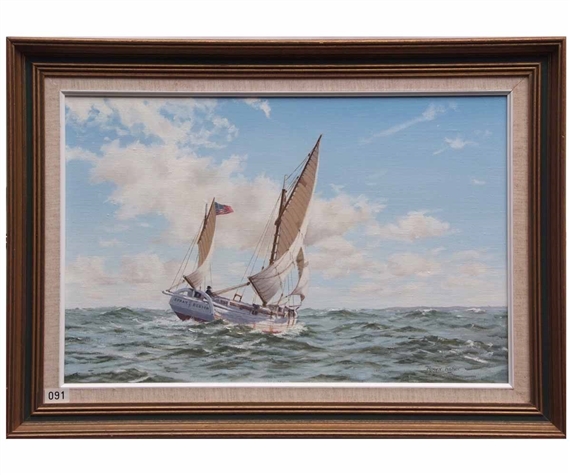 Roger Roland Sutton Fisher | Slocum’s Spray Making Her Landfall | MutualArt