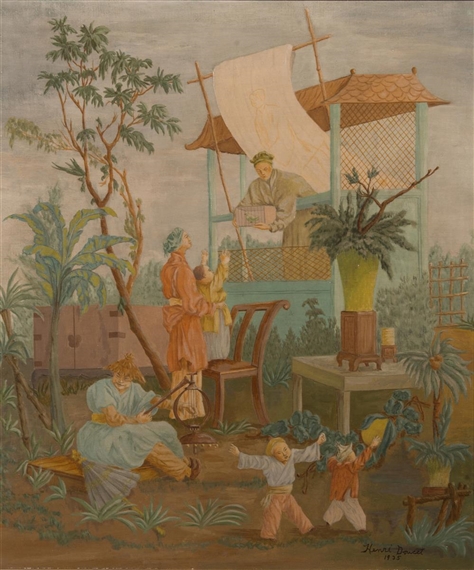 Henri Doucet | Chinese Family at Leisure | MutualArt
