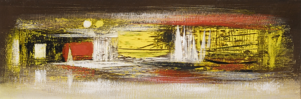 Kenneth Mahood | HARBOUR, RED AND YELLOW | MutualArt