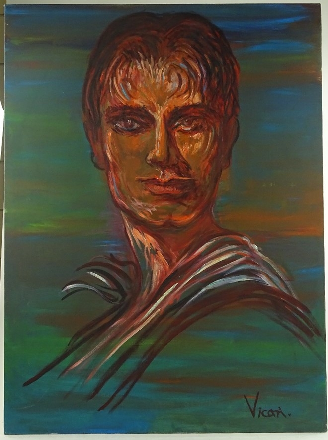 Andrew Vicari | portrait of Leo | MutualArt