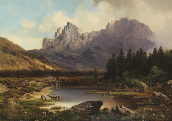 Karl Millner | Night on the Untersberg | MutualArt
