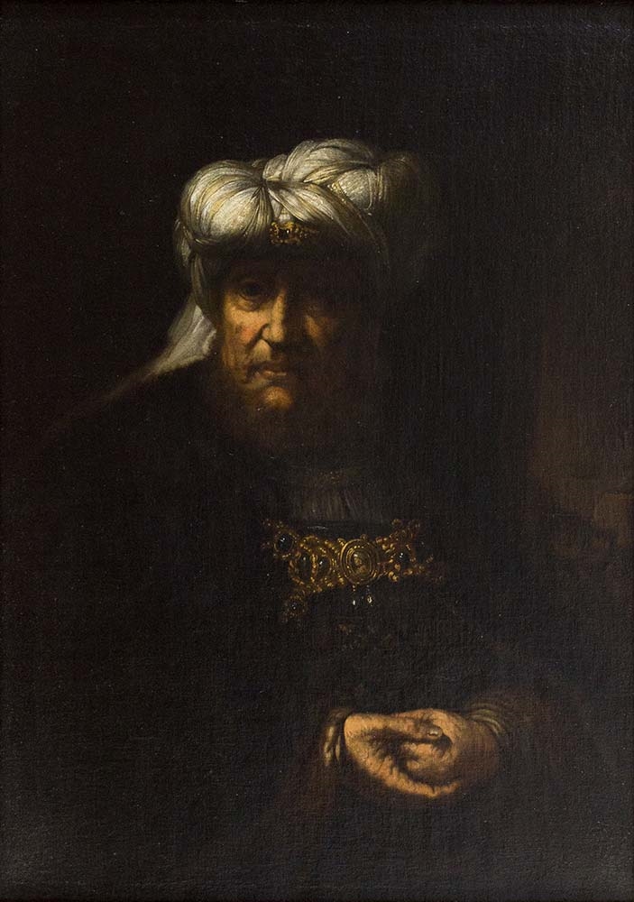 Rembrandt van Rijn | The Jewish merchant | MutualArt