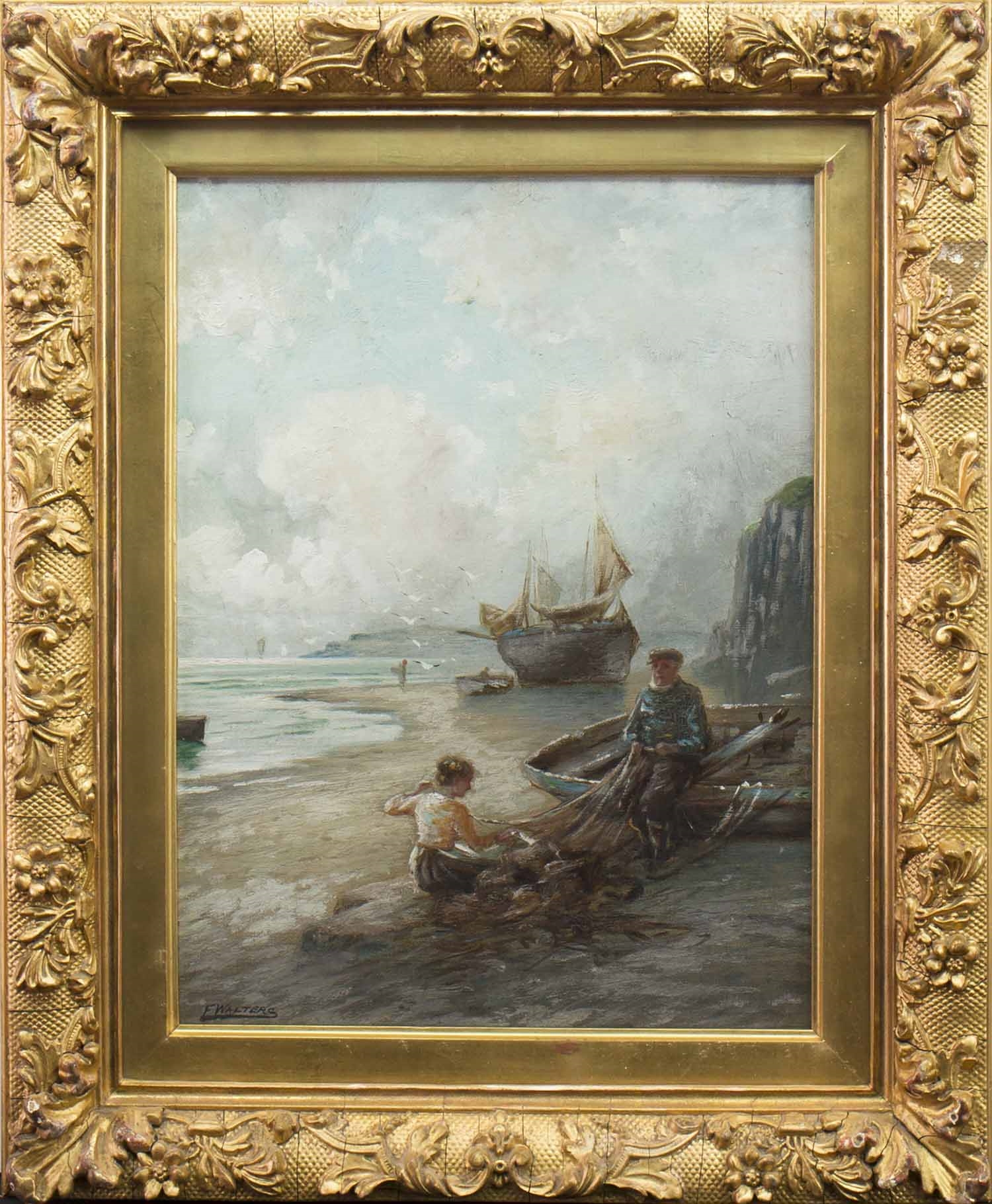 F. Walters | BRINGING HOME THE CATCH | MutualArt