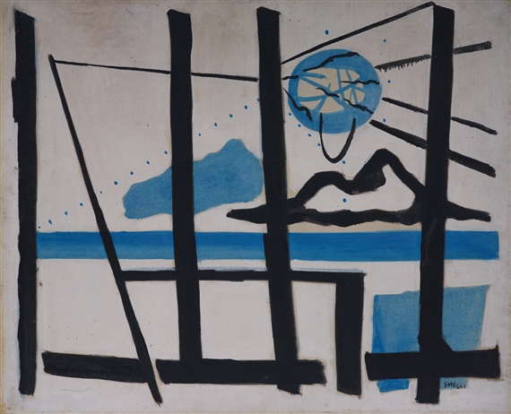 Angelo Savelli | Alba Sulla Laguna (1950) | MutualArt