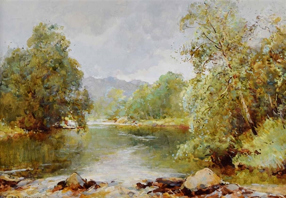 Clara Knight | River scene | MutualArt