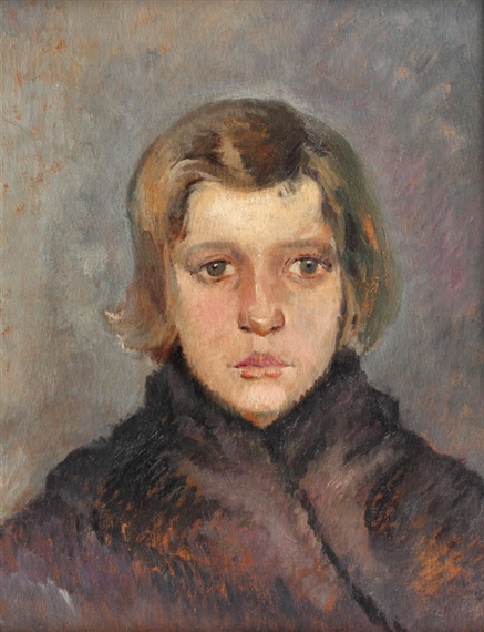 Eugen Trucinski | Portret de copil (1927) | MutualArt