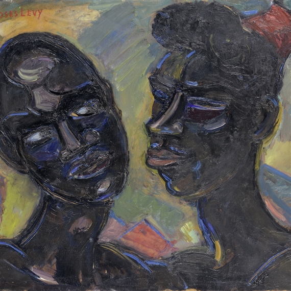Moses Levy | COUPLE D'AFRICAINS (1951) | MutualArt