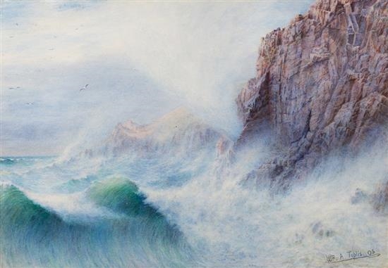William Arthur Toplis | High Seas on the coast of Sark (1905) | MutualArt