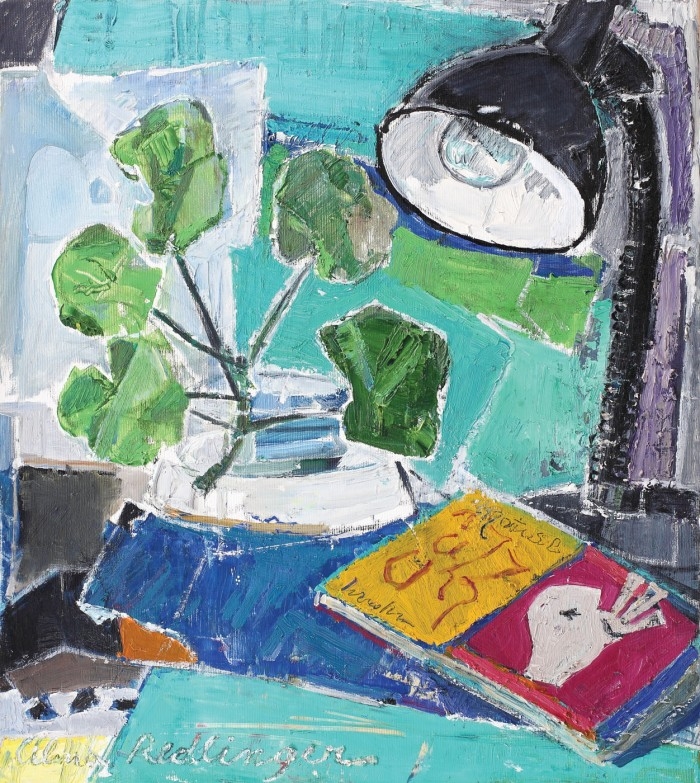 Alma Redlinger | Natură statică cu răsad și lampă (2007) | MutualArt