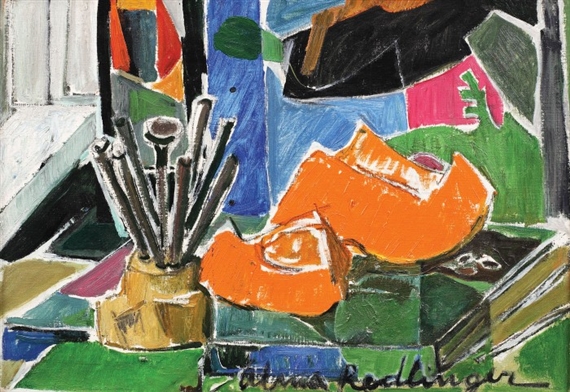 Alma Redlinger | Natură statică cu felii de dovleac (2001) | MutualArt