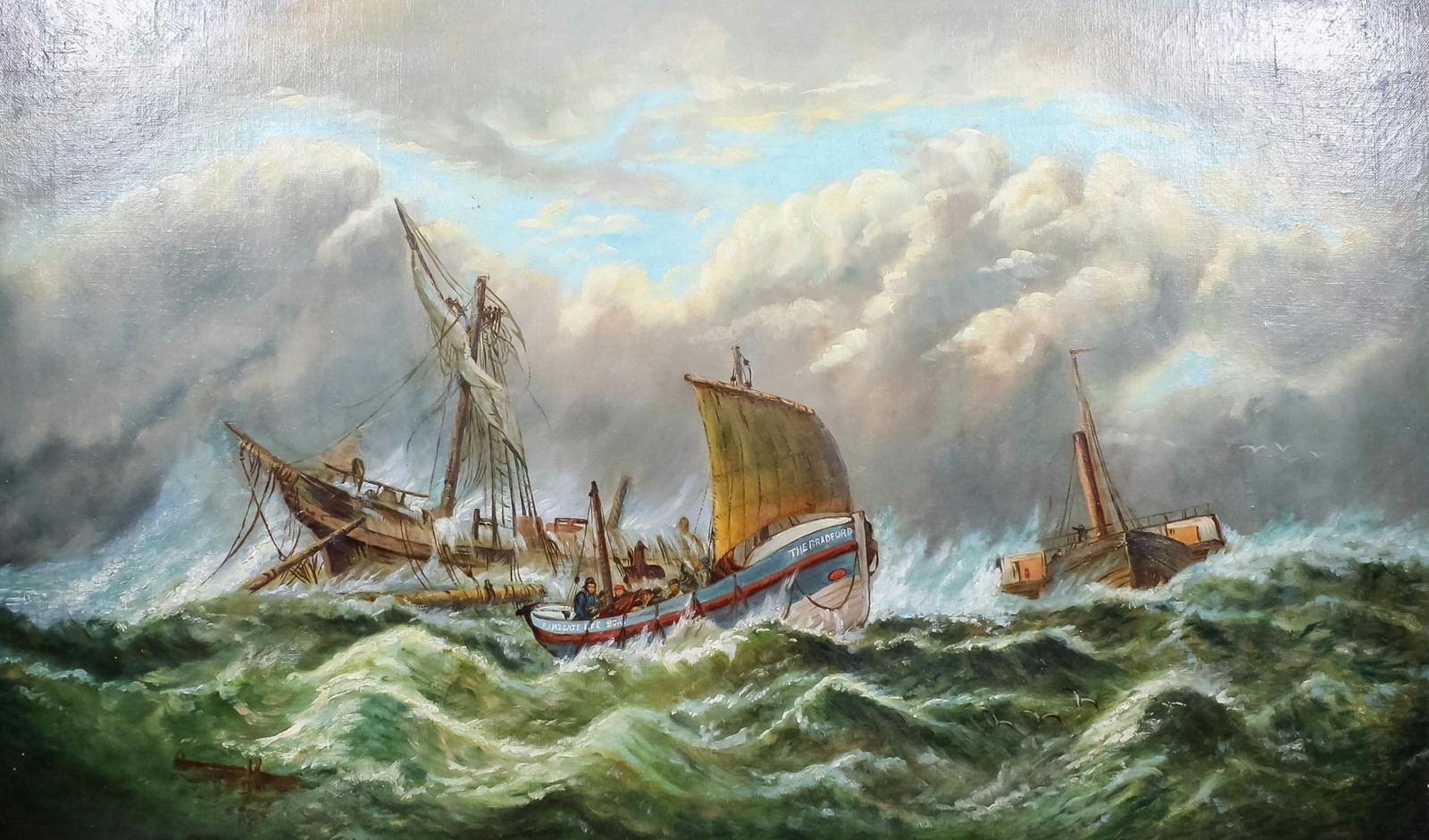 William Broome | The Ramsgate Lifeboat 'The Bradford' Assisting the ...