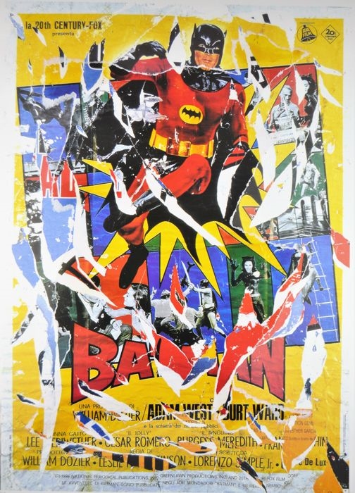 Mimmo Rotella | Batman | MutualArt
