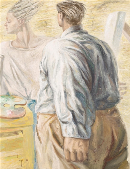 Alberto Sojo | En el estudio (1988) | MutualArt