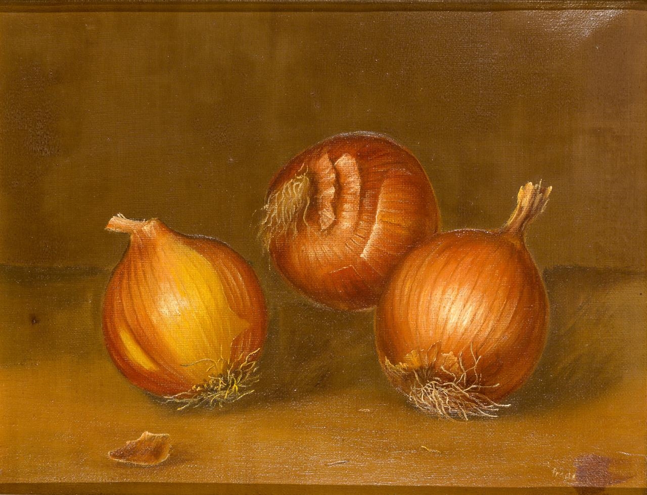 Spanish School, 20th Century | Bodegón con cebollas (20th Century ...