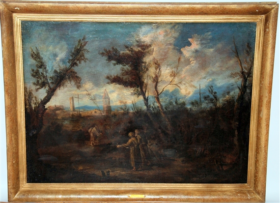Antonio Francesco Peruzzini | Paesaggio sec XVII | MutualArt