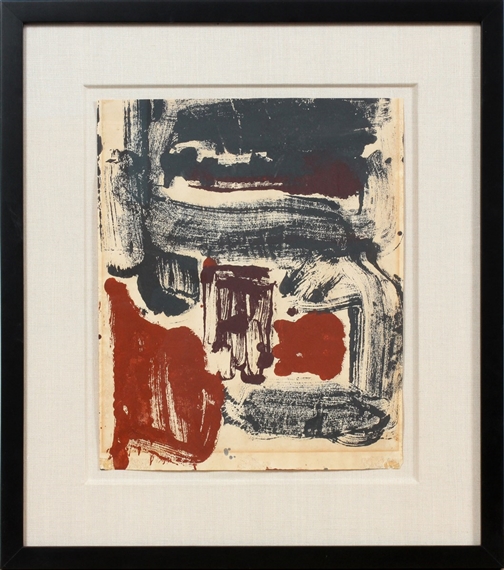 Franz Kline | ABSTRACT COMPOSITION (Circa 1955) | MutualArt