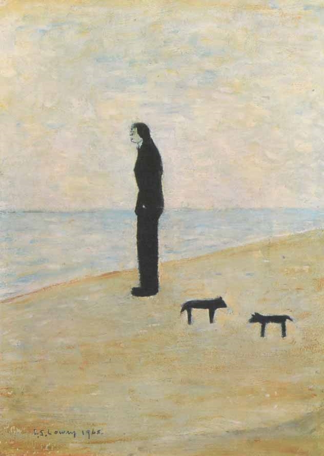 Laurence Stephen Lowry | Man Looking out to Sea | MutualArt