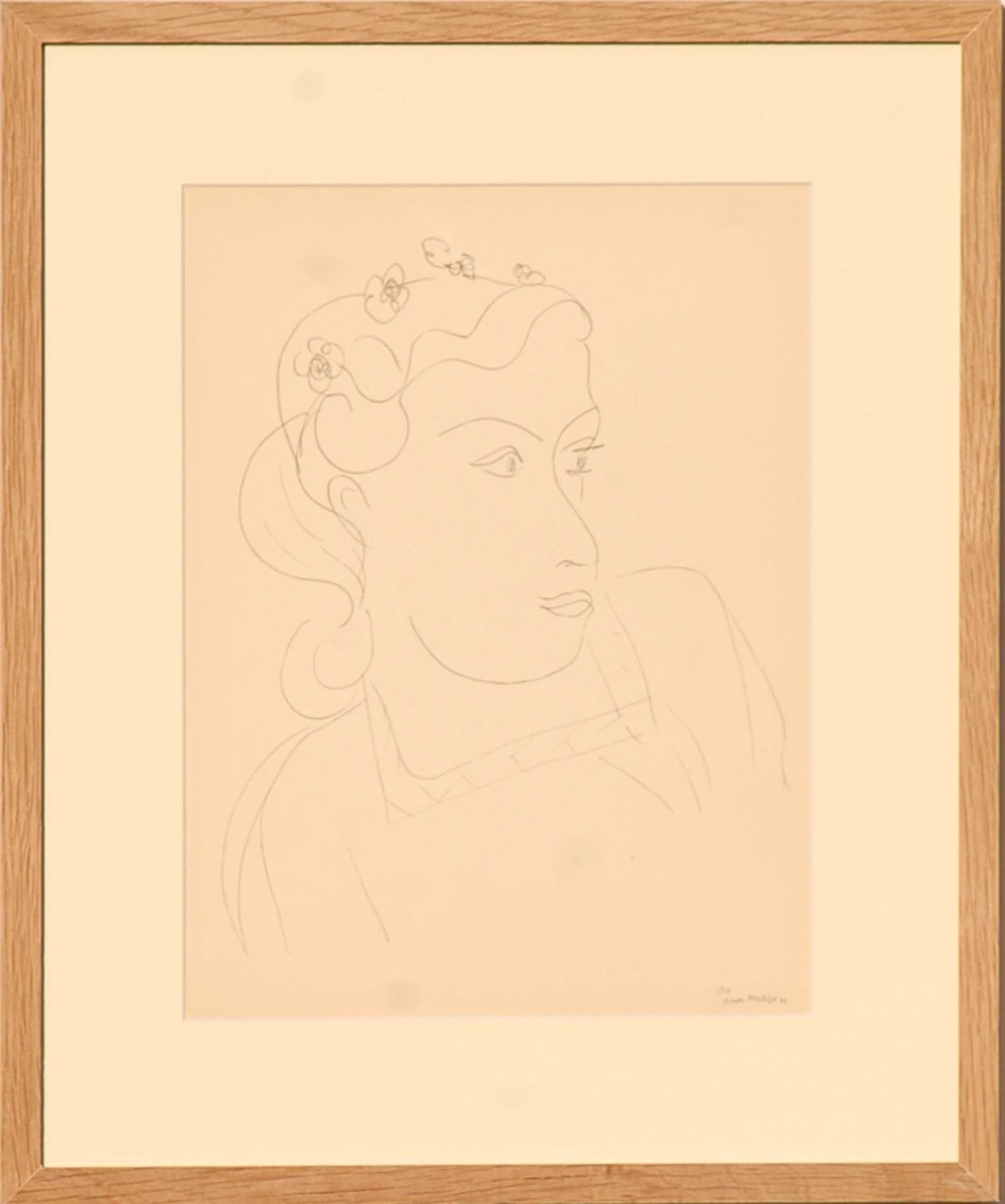 Henri Matisse | 'Portrait of a woman in profile 010' (1943) | MutualArt