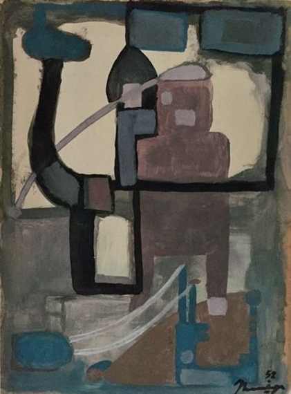Jaap Nanninga | Compositie (1952) | MutualArt