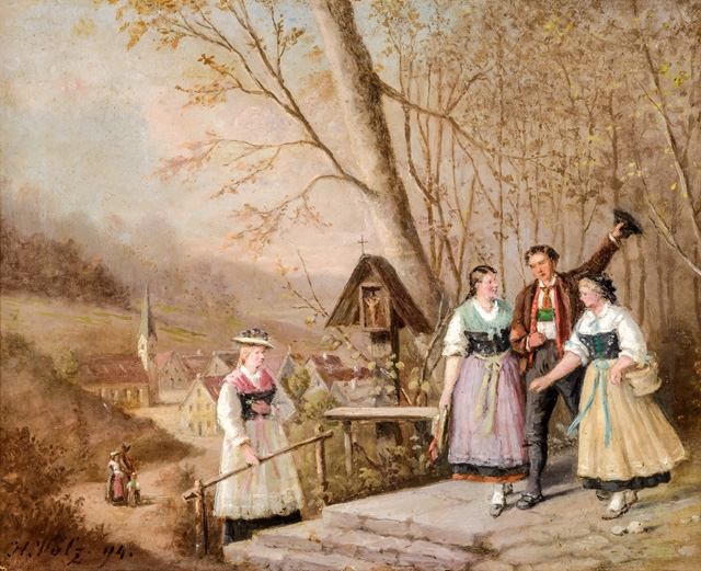 Hermann Volz | A bachelor (1894) | MutualArt