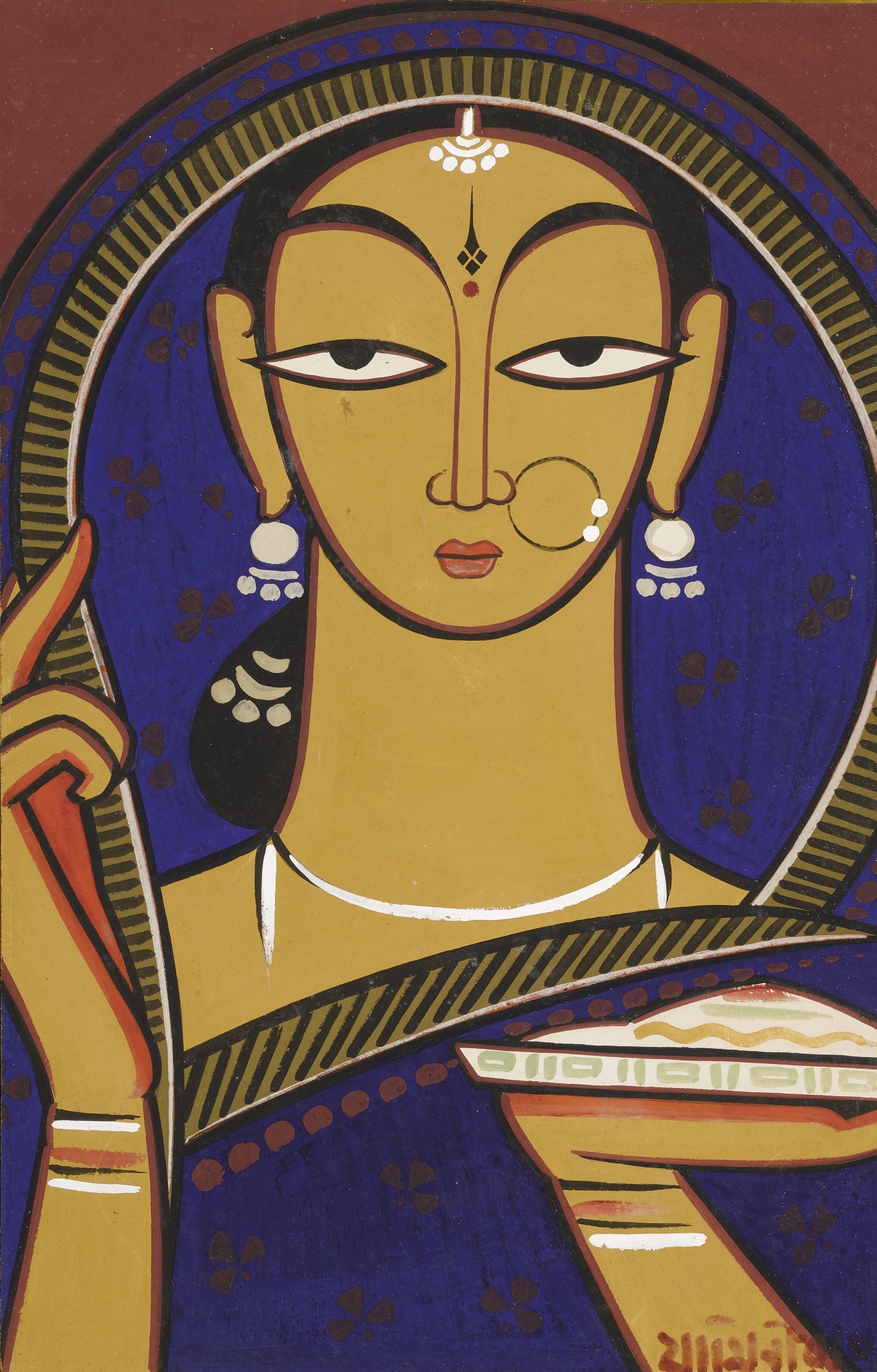 Jamini Roy | UNTITLED (MAIDEN) | MutualArt