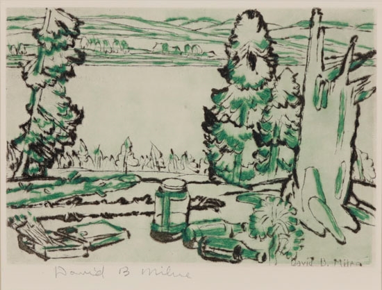 David B. Milne | Painting Place (Colophon Edition) (1931) | MutualArt