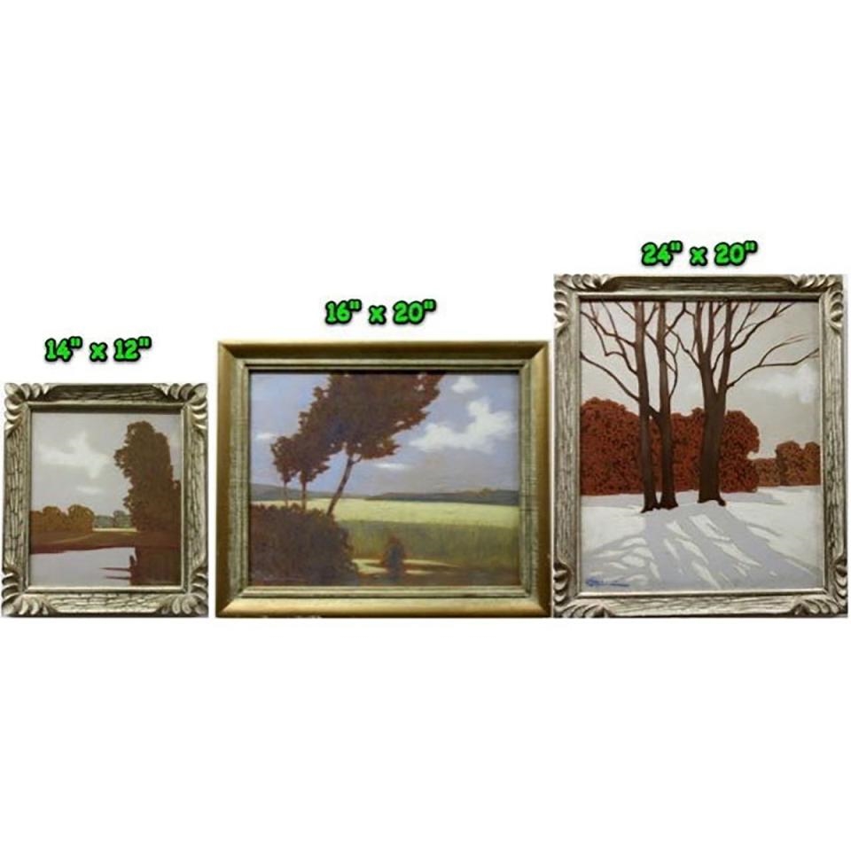 Halfred Tygesen | PAIR OF WORKS: POND REFLECTIONS; RIVER BANK SHADOWS ...