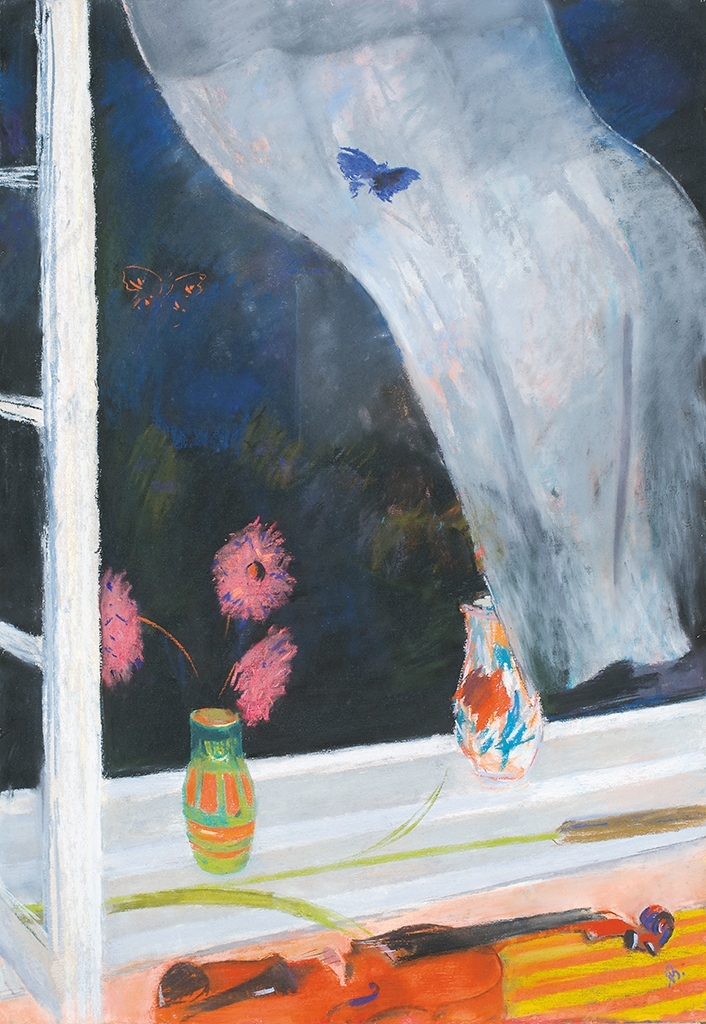 Aurél Bérnath | Night with Butterflies (1959) | MutualArt