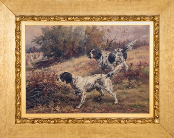 Edmund Henry Osthaus | SETTERS ON POINT | MutualArt