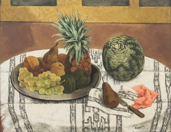 Russell Cowles | STILL LIFE WITH MELON | MutualArt