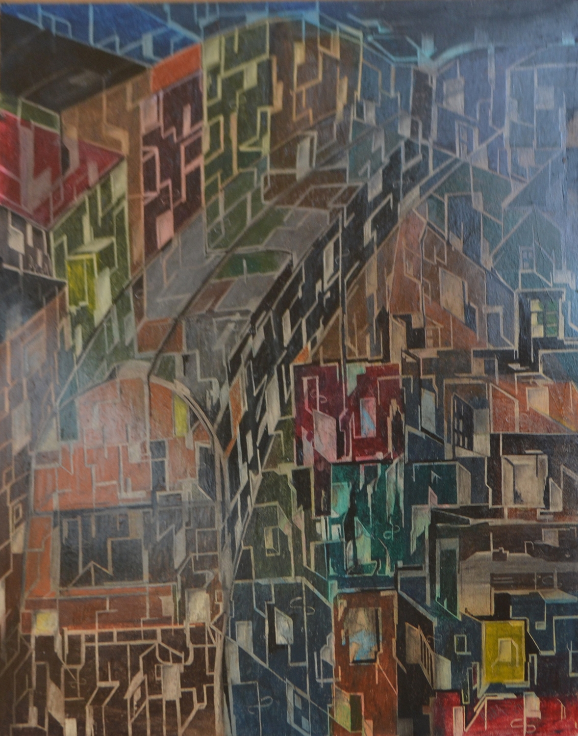 Abstract Train Painting