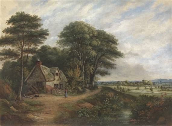 John Constable | Stour Valley English countryside landscape with ...