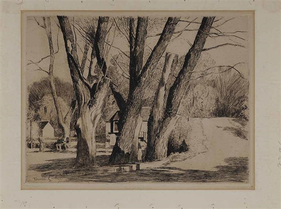 Daniel Garber | Spring Valley Willows (1942) | MutualArt