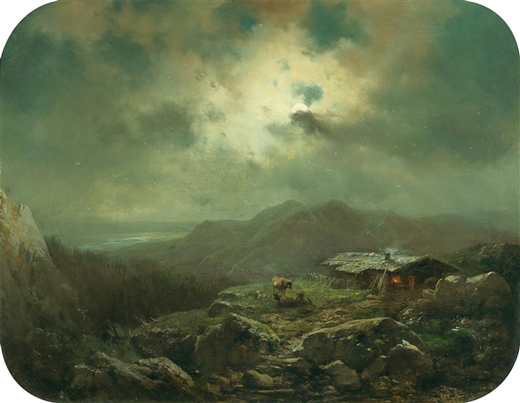 Karl Millner | Night on the Untersberg | MutualArt