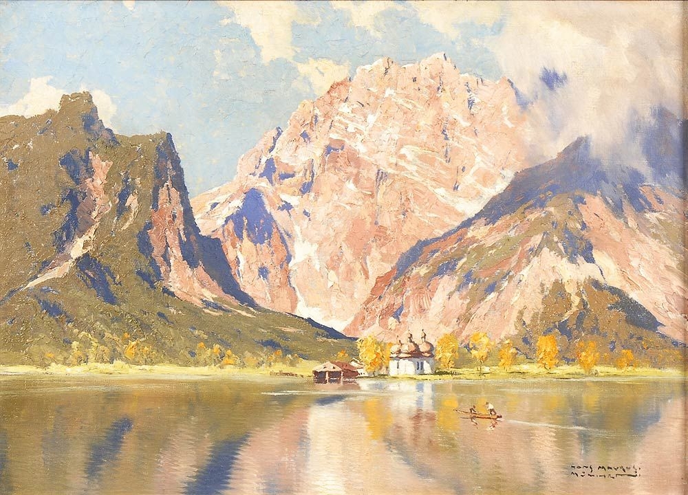 Hans Maurus | Alpensee im Sonnenschein | MutualArt