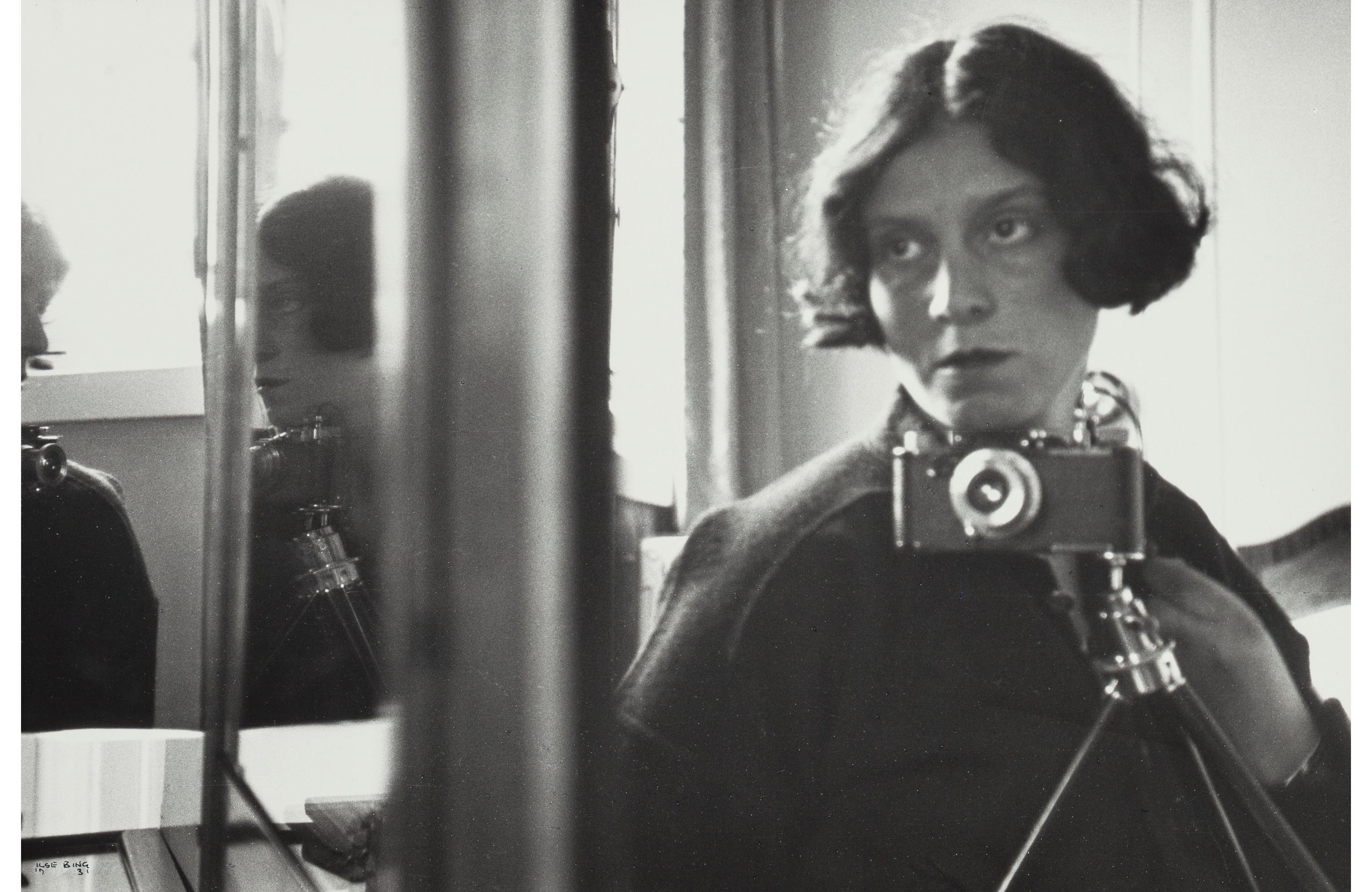 Ilse Bing | Self Portrait in Mirror (1931 - 1989) | MutualArt
