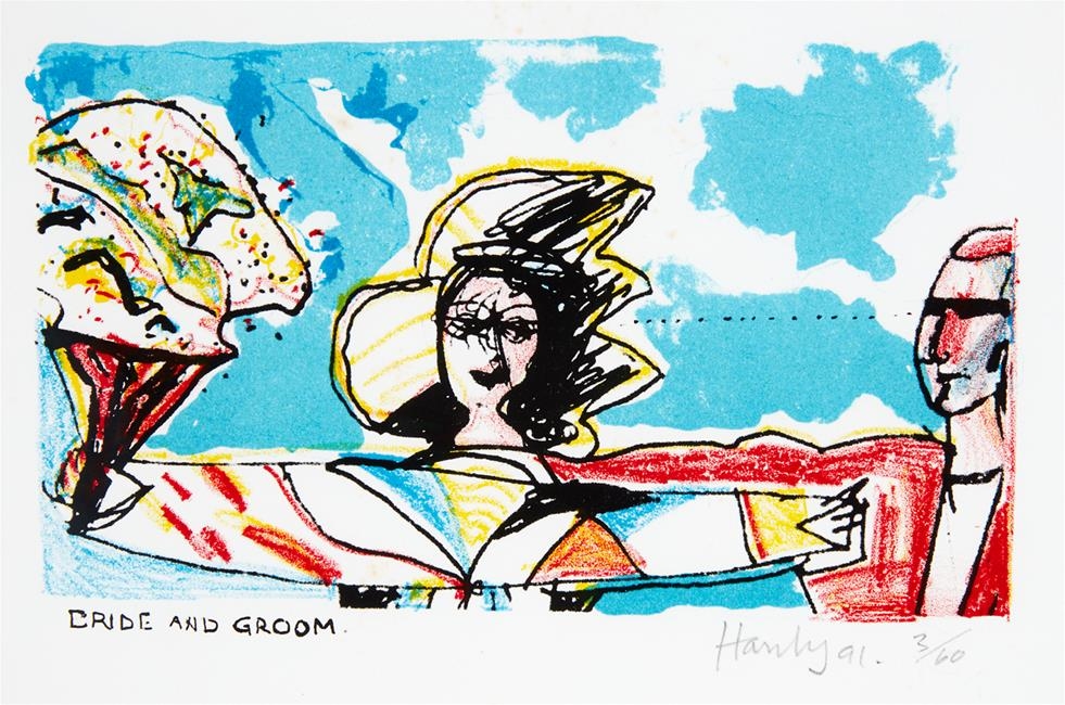 Pat Hanly | Bride and Groom (1991) | MutualArt